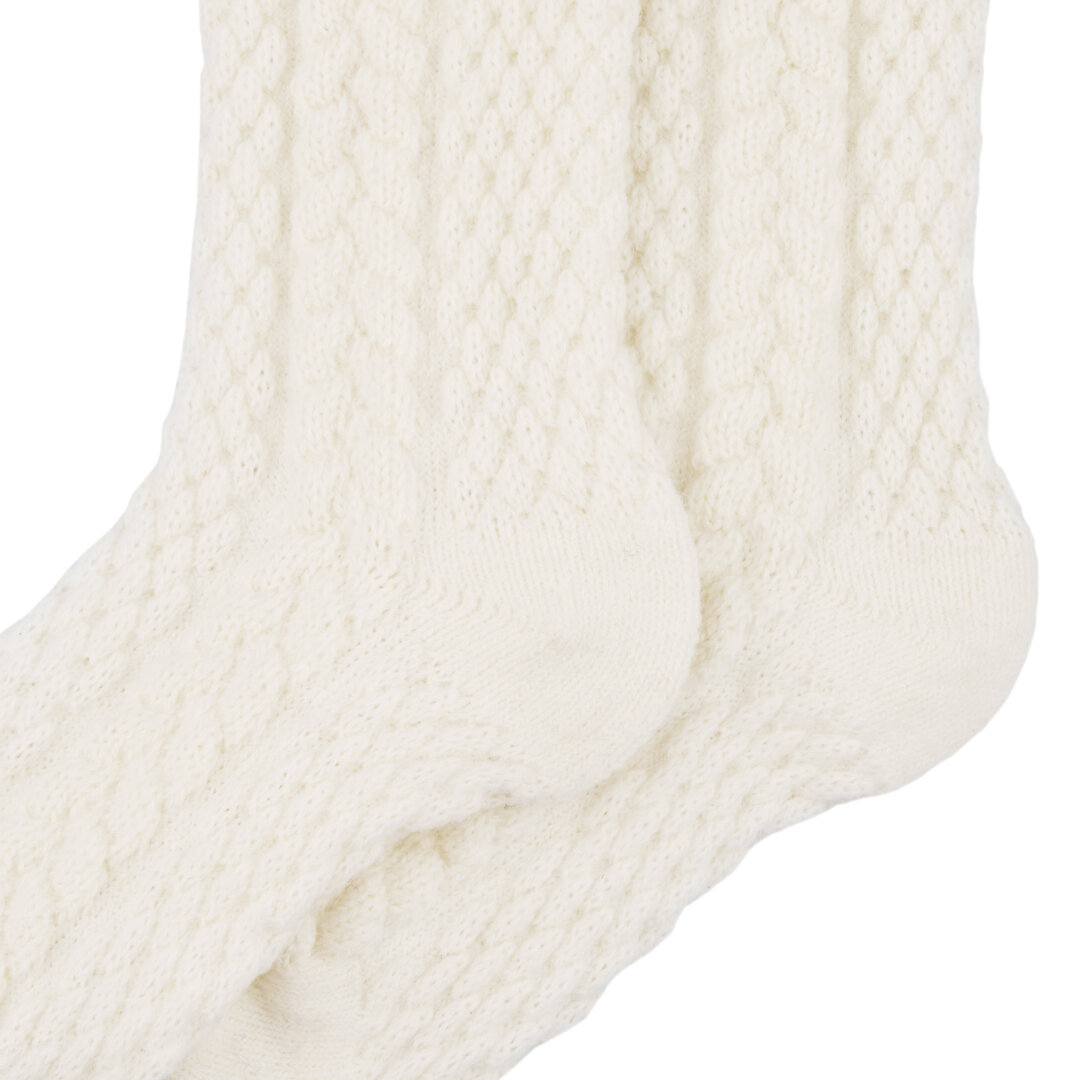 Kids’ Traditional Merino Wool Socks White - Woolville.com