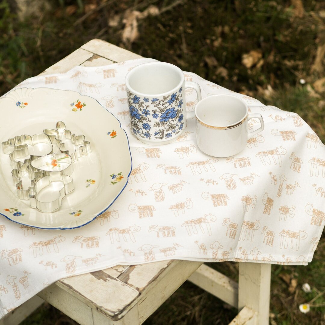 Kreslené prostírání Vlnka - Ovečkárna.cz