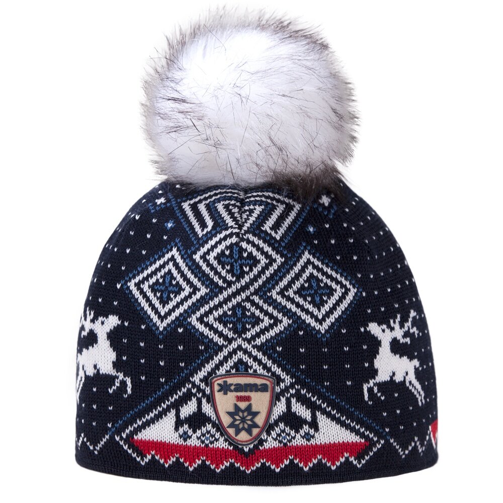 Knitted merino cap Kama A98 - Off White - Woolville.com