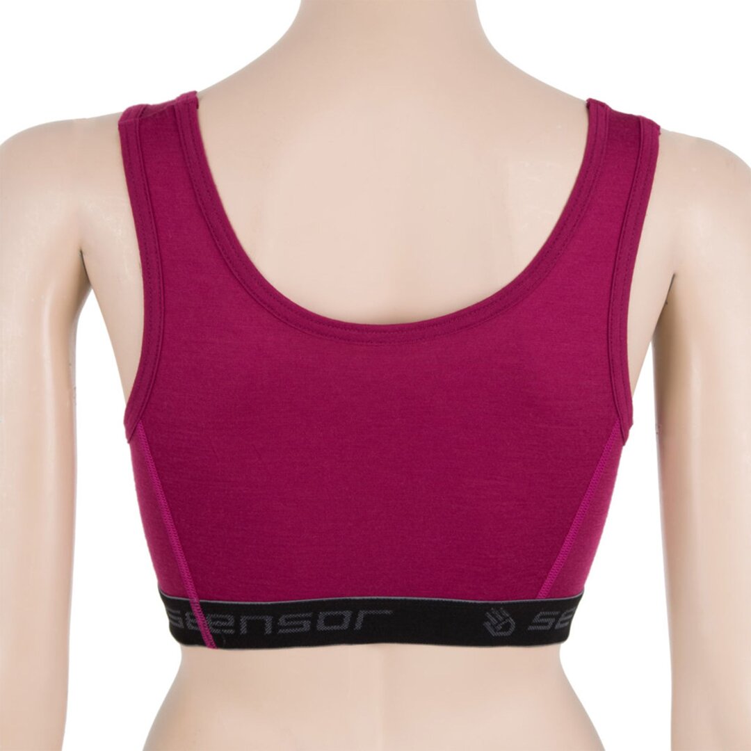 Damen Funktions-BH Sensor Merino Active rosa - Woolville.de