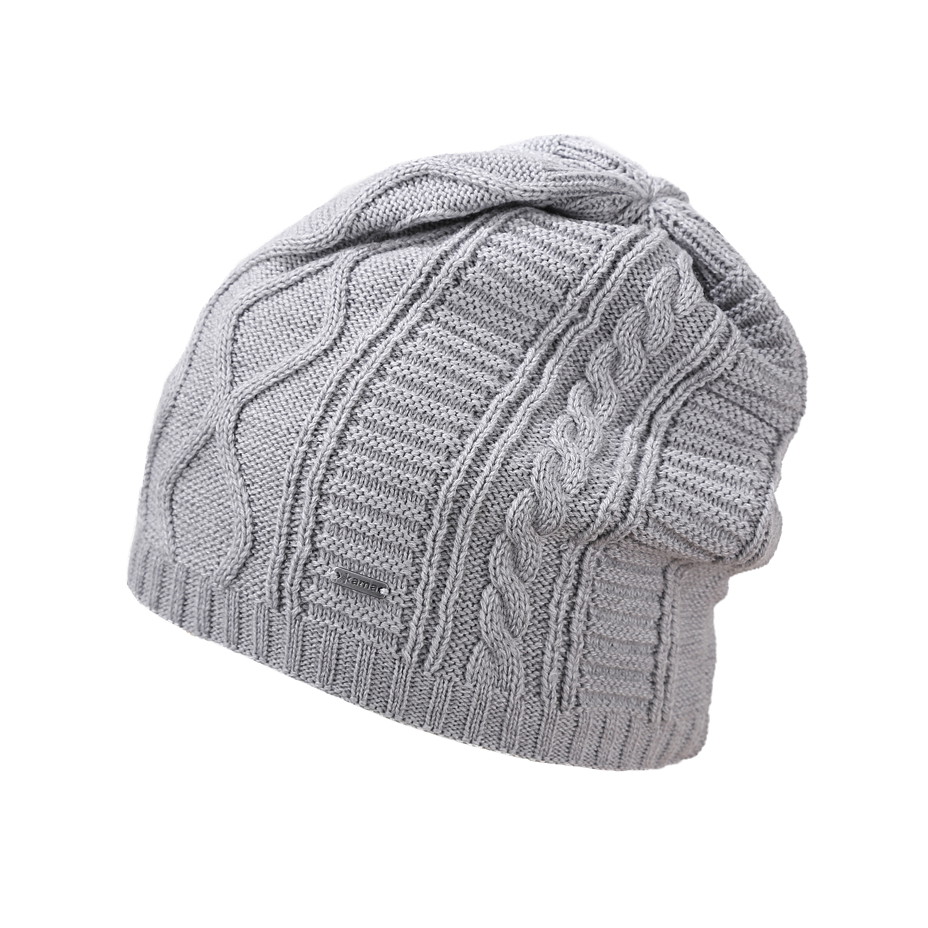 Knitted Merino hat KAMA A150 - Light Gray - Woolville.com