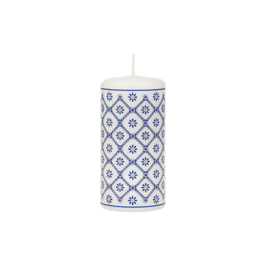 Large Pillar Candle Blueprint White - Woolville.com
